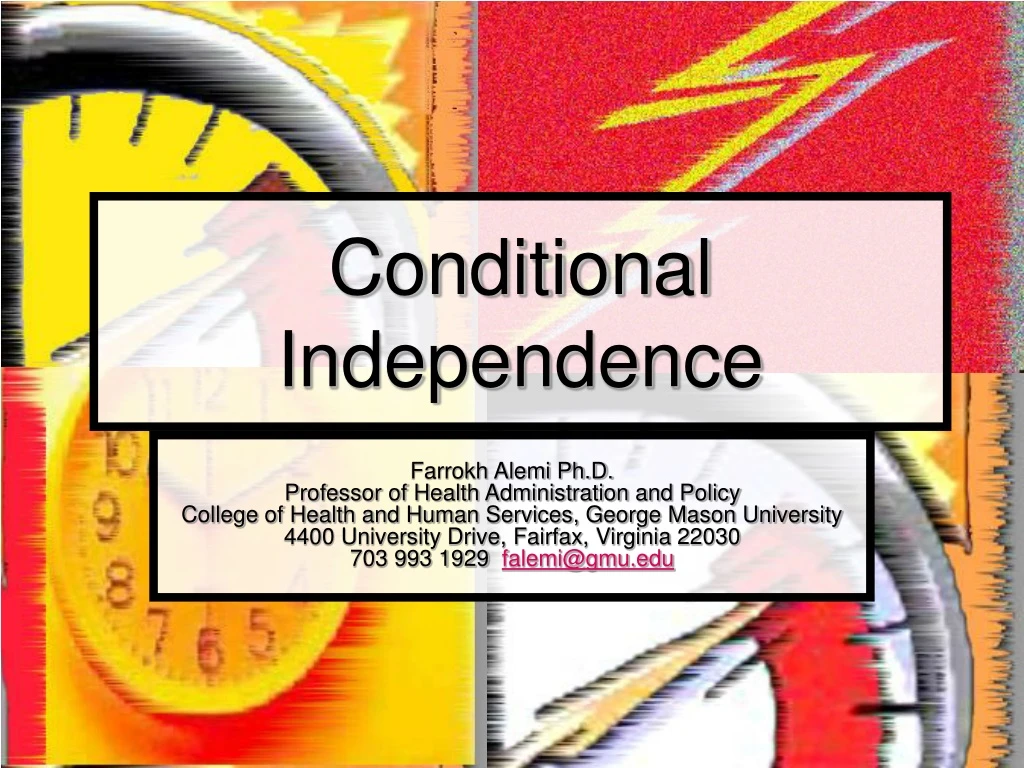PPT - Conditional Independence PowerPoint Presentation, free download ...