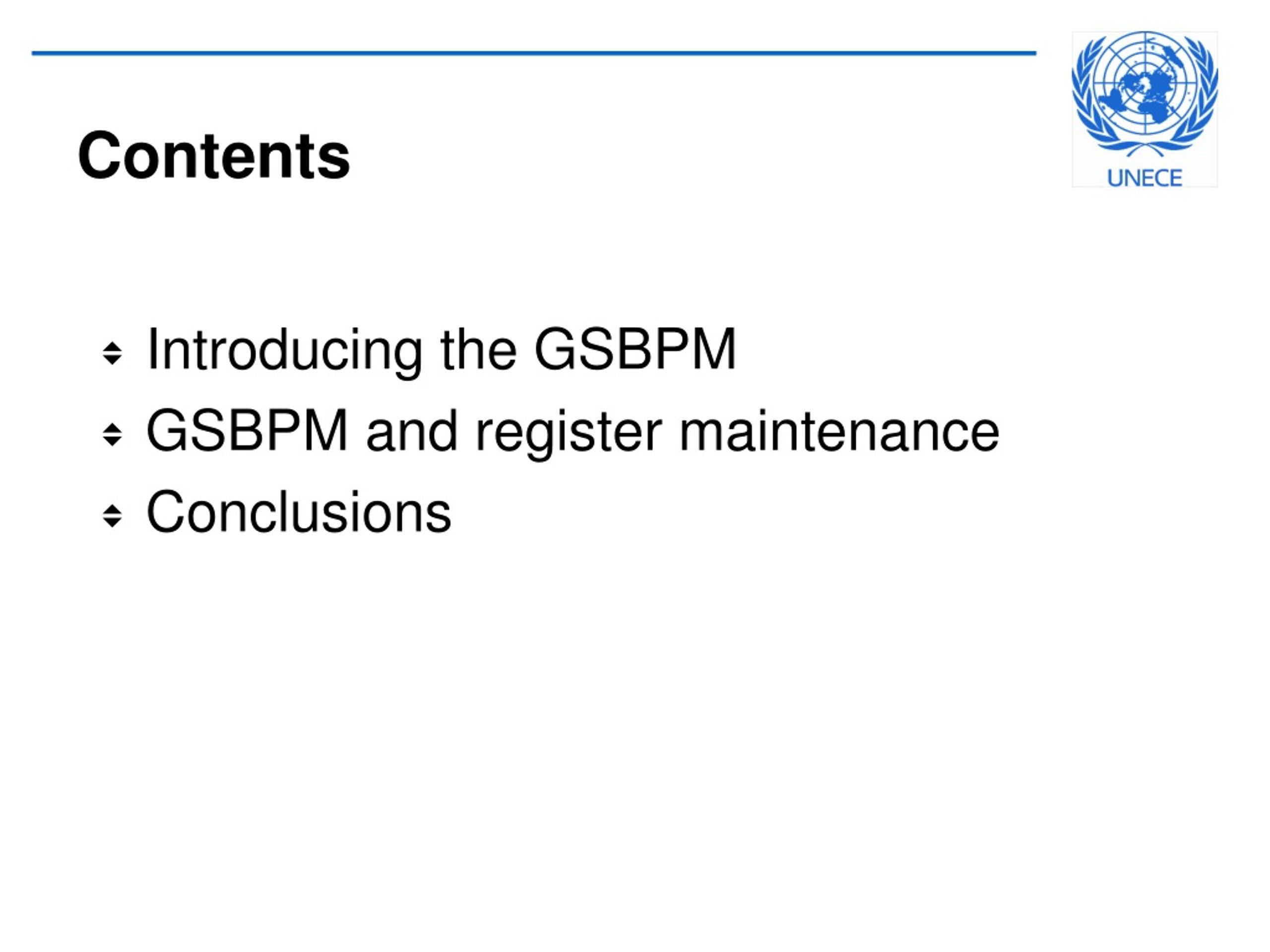 PPT - Applying the Generic Statistical Business Process Model to ...