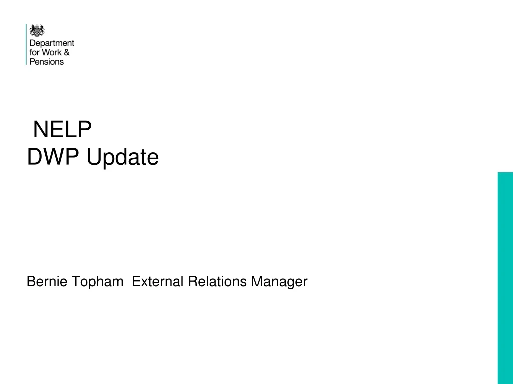 PPT - NELP DWP Update PowerPoint Presentation, free download - ID:9135513