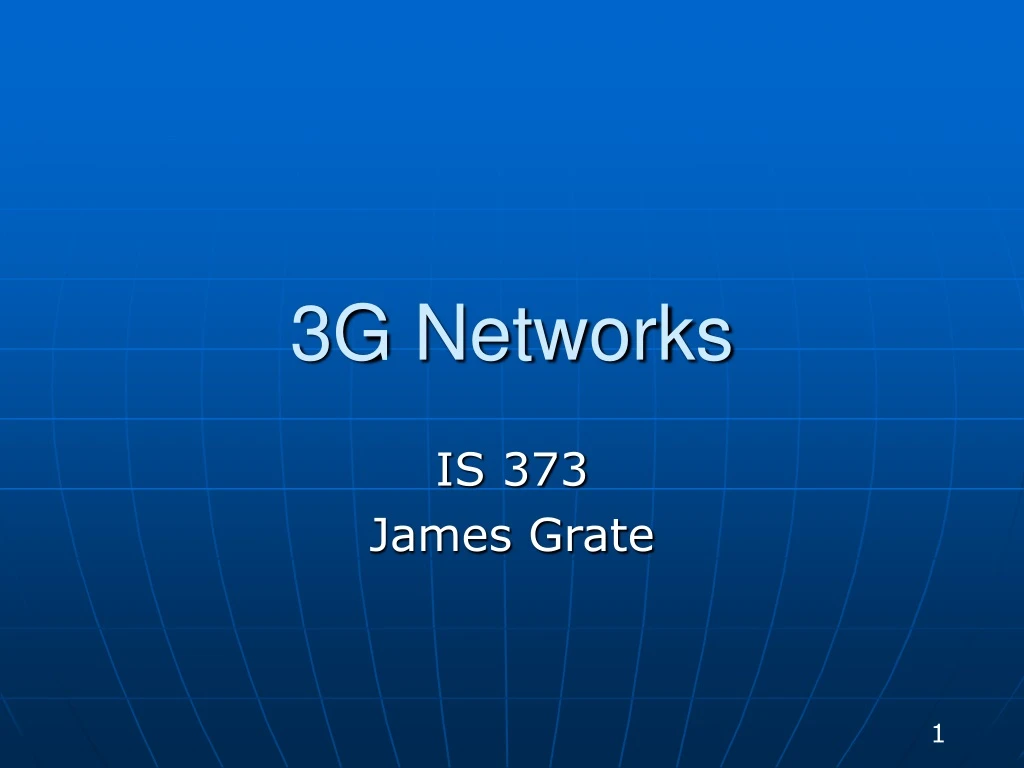 PPT - 3G Networks PowerPoint Presentation, free download - ID:9136632