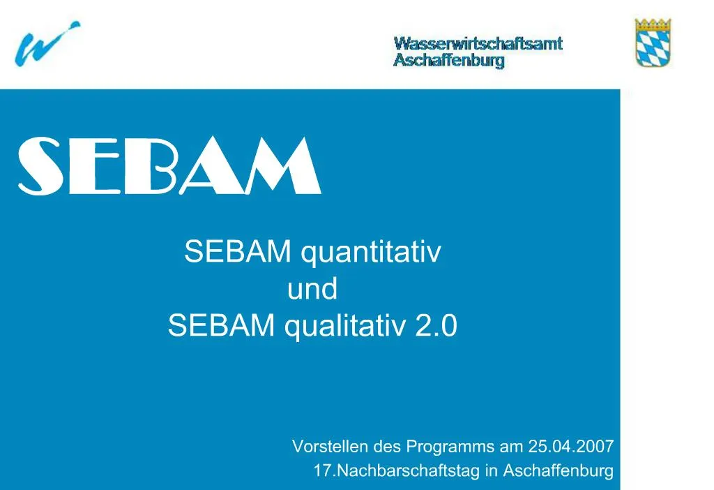 PPT - SEBAM quantitativ und SEBAM qualitativ 2.0 PowerPoint ...