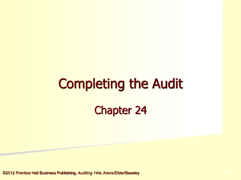 PPT - Completing the Audit PowerPoint Presentation, free download - ID ...