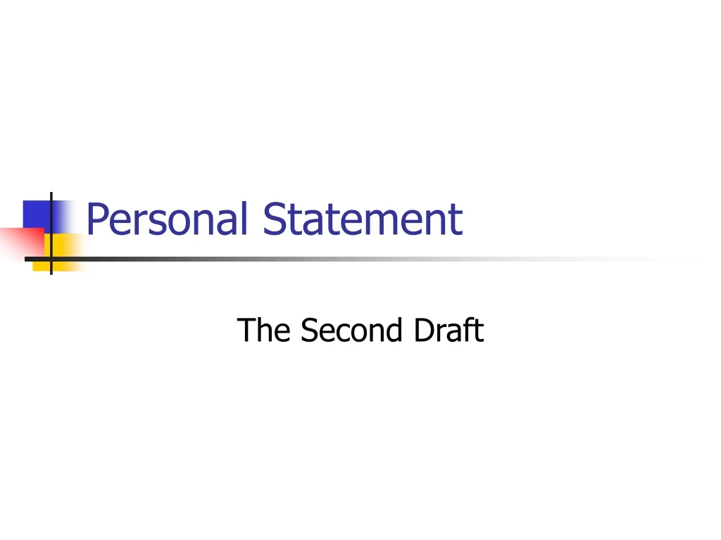 PPT - Personal Statement PowerPoint Presentation, free download - ID ...