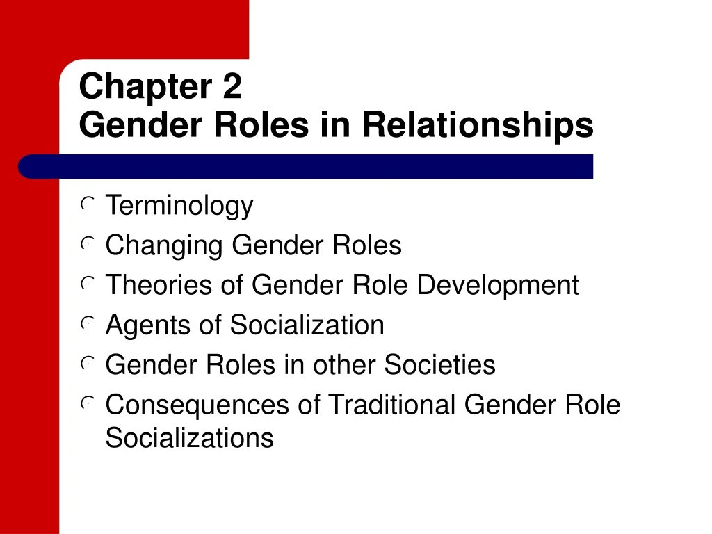 PPT - Chapter 2 Gender Roles in Relationships PowerPoint Presentation ...
