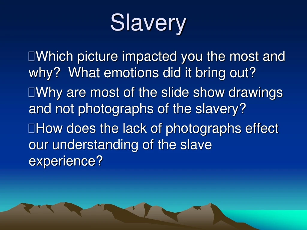 PPT - Slavery PowerPoint Presentation, free download - ID:9141513