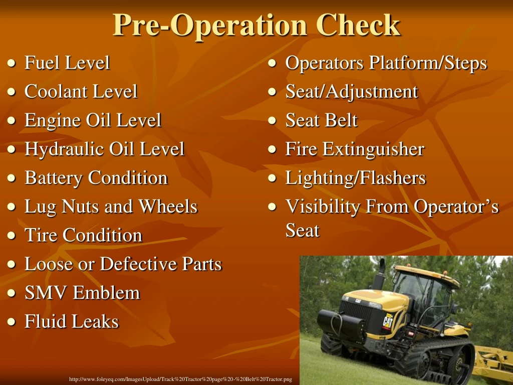 PPT - Pre-Operation Check PowerPoint Presentation, free download - ID ...
