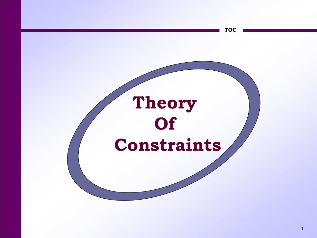 PPT - Theory Of Constraints PowerPoint Presentation, free download - ID ...