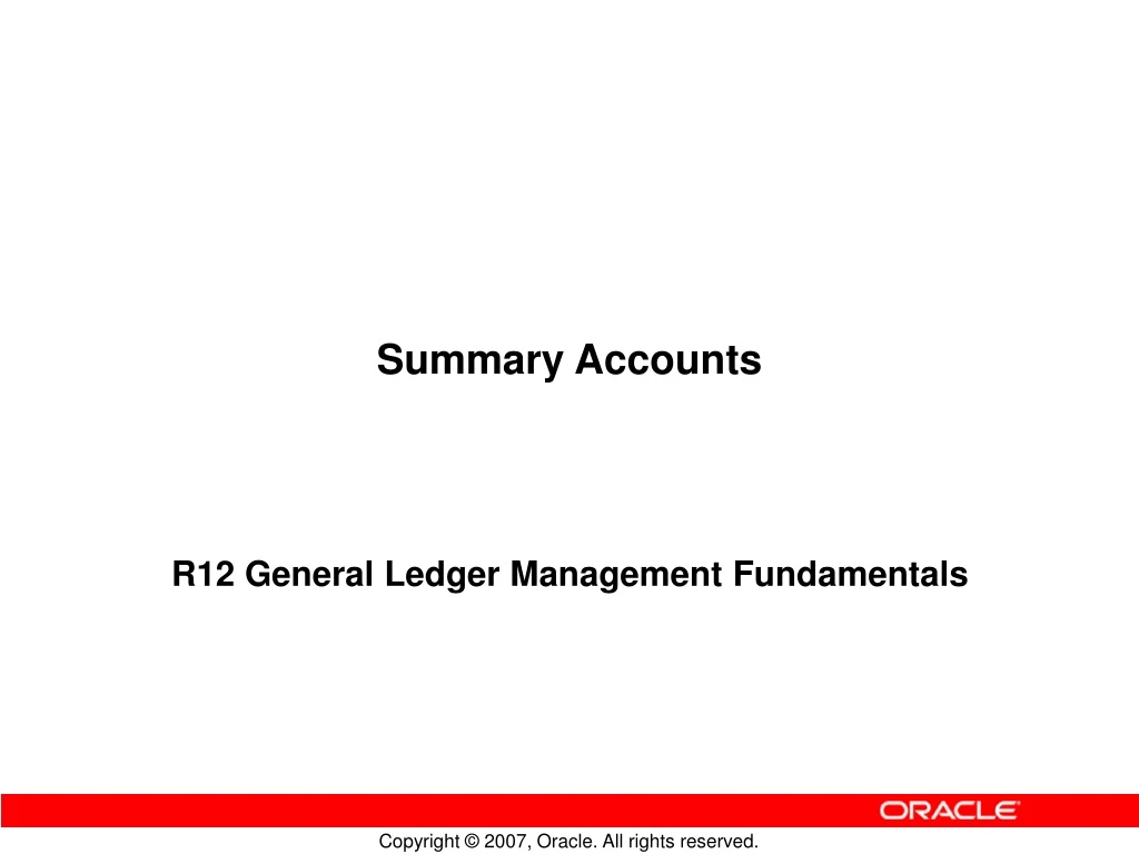 PPT - Summary Accounts PowerPoint Presentation, free download - ID:9141593
