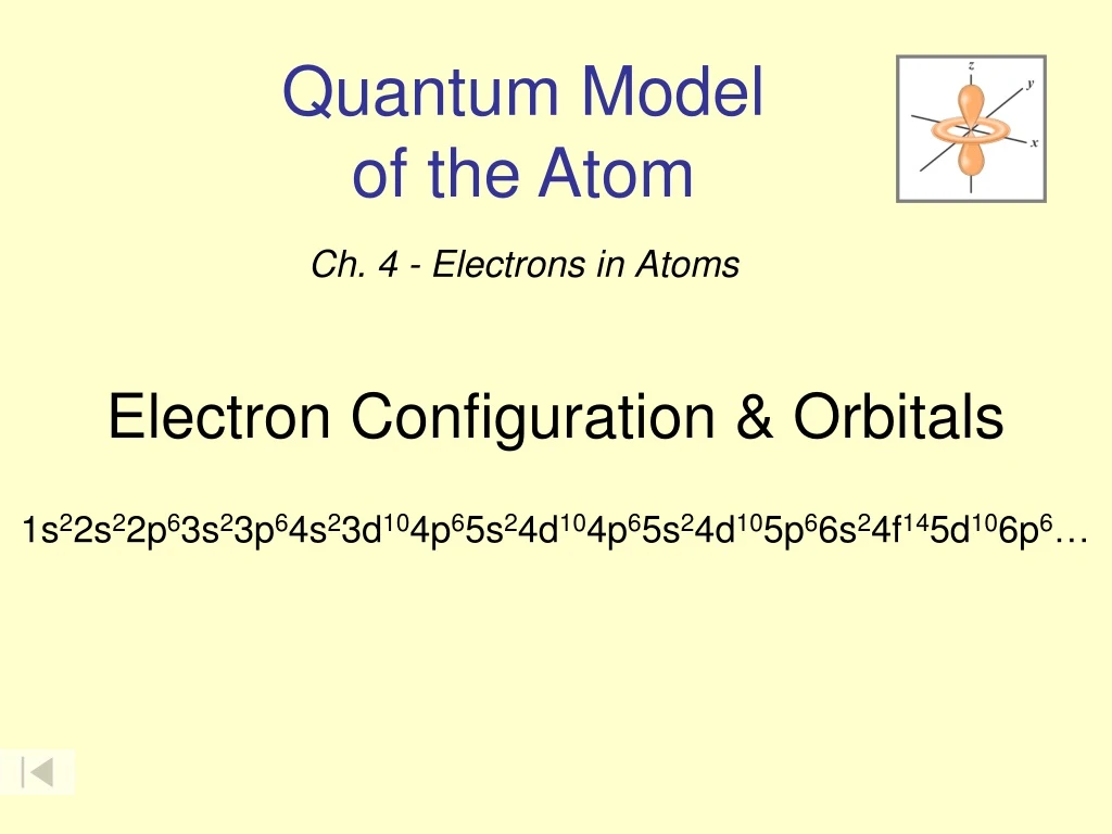 PPT - Electron Configuration & Orbitals PowerPoint Presentation, free ...