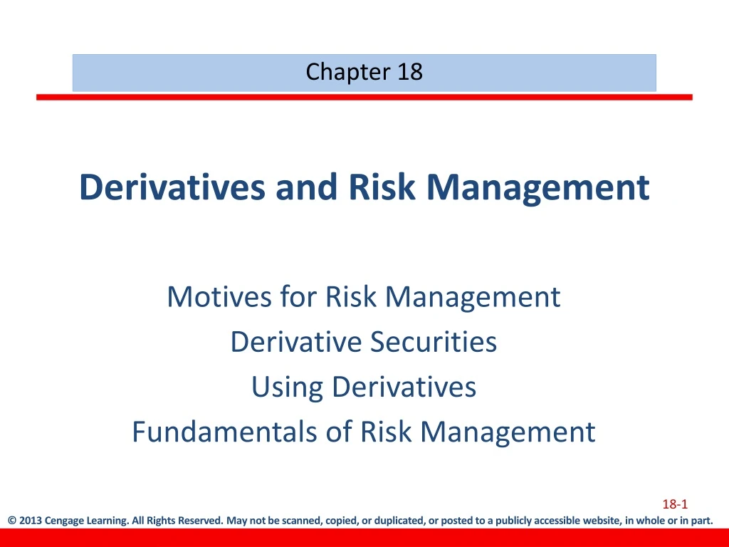 PPT - Derivatives and Risk Management PowerPoint Presentation, free ...
