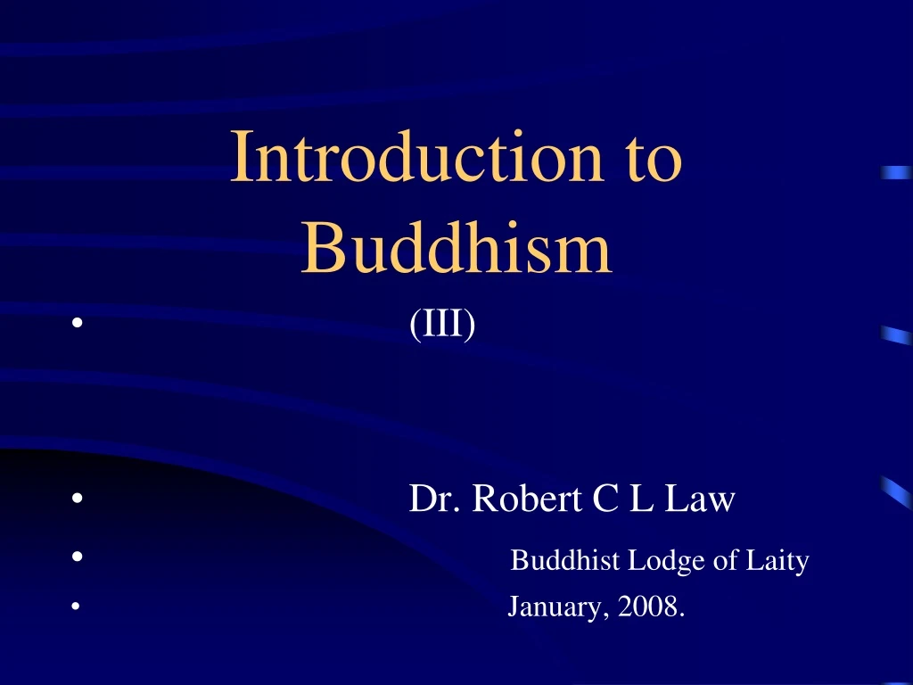 PPT - Introduction to Buddhism PowerPoint Presentation, free download ...