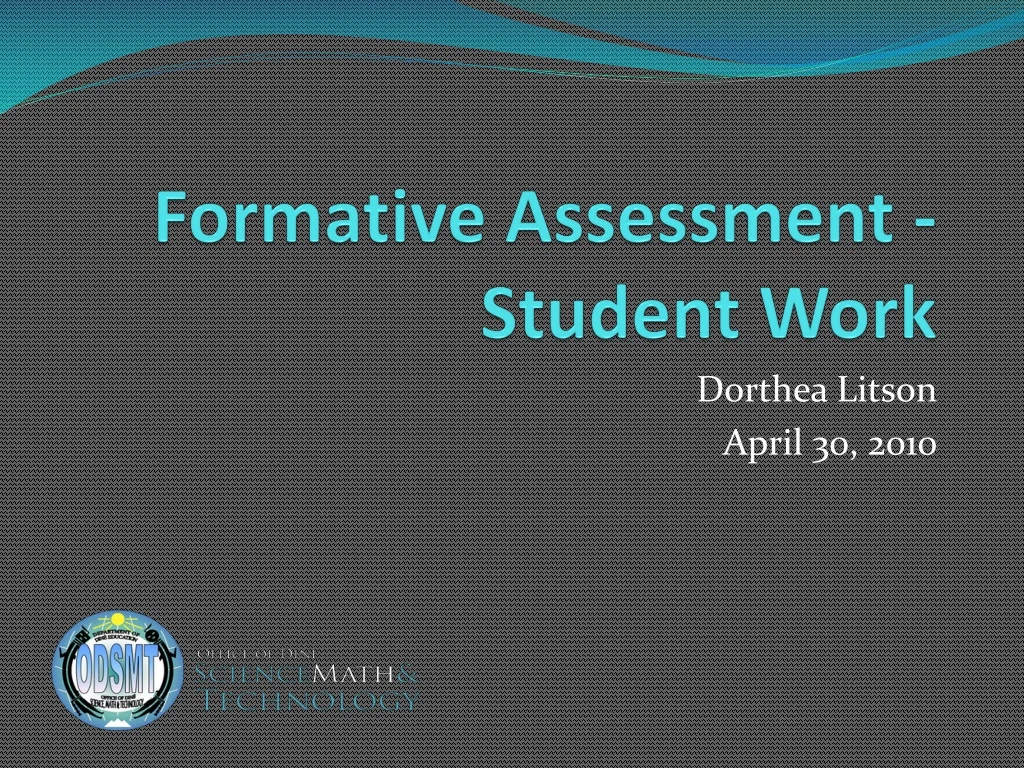 PPT - Formative Assessment - Student Work PowerPoint Presentation, free ...