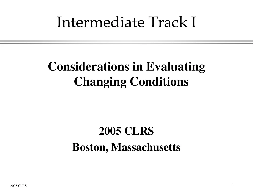 PPT - Intermediate Track I PowerPoint Presentation, free download - ID ...