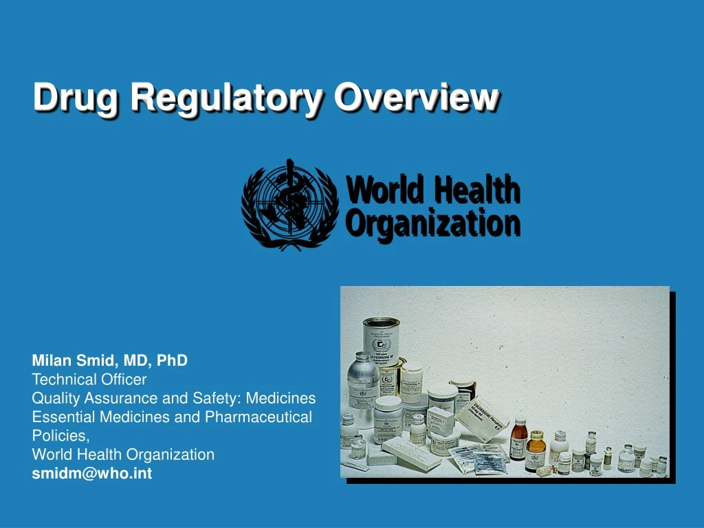 PPT - Drug Regulatory Overview PowerPoint Presentation, free download ...