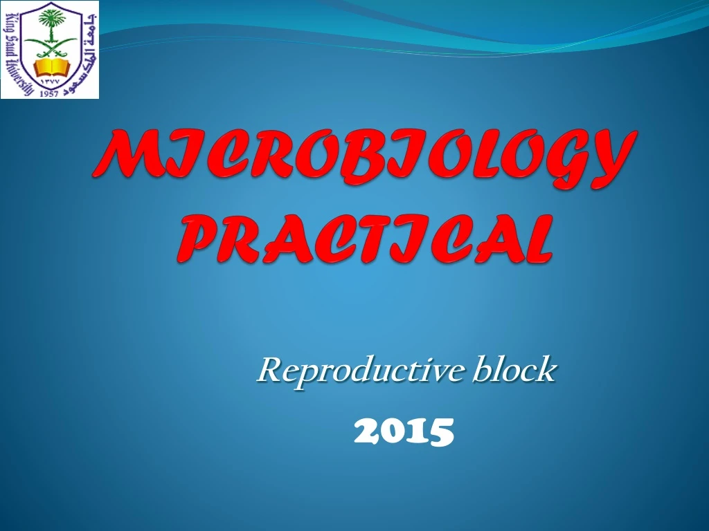 PPT - MICROBIOLOGY PRACTICAL PowerPoint Presentation, free download ...