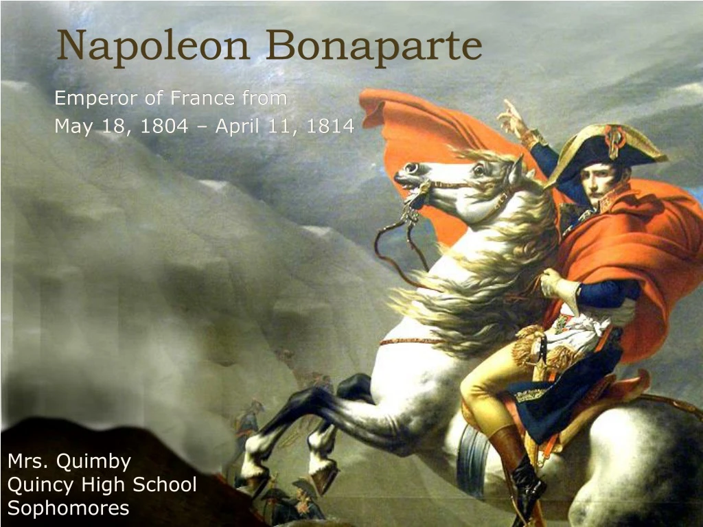 PPT - Napoleon Bonaparte PowerPoint Presentation, free download - ID ...