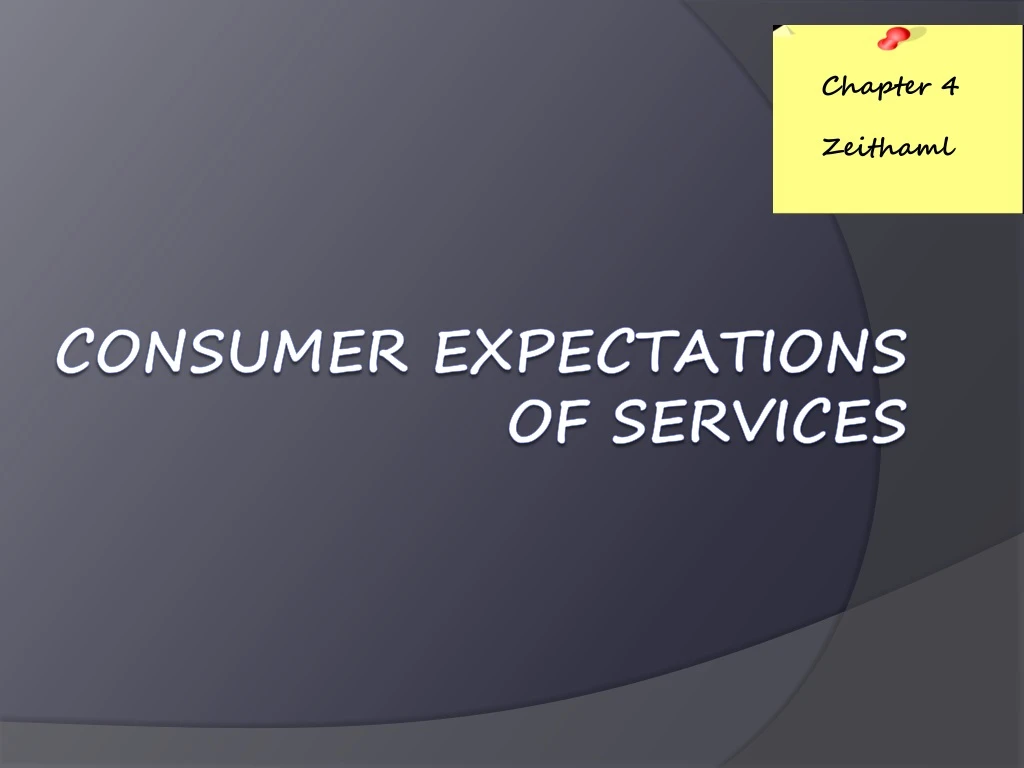 PPT - Consumer Expectations of Services PowerPoint Presentation, free ...