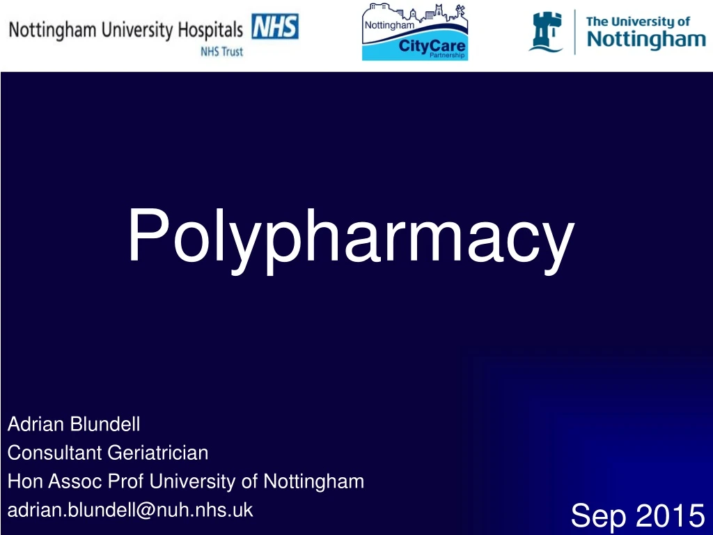 PPT - Polypharmacy PowerPoint Presentation, free download - ID:9147706