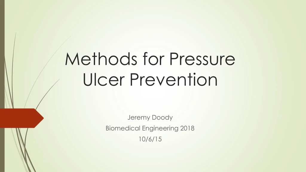 PPT - Methods for Pressure Ulcer Prevention PowerPoint Presentation ...