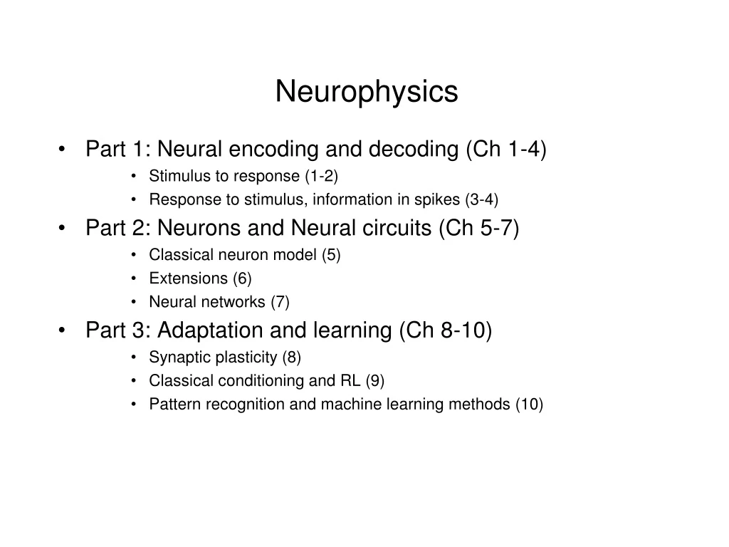 PPT - Neurophysics PowerPoint Presentation, free download - ID:9149907