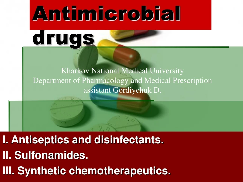 PPT - Antimicrobial drugs PowerPoint Presentation, free download - ID ...