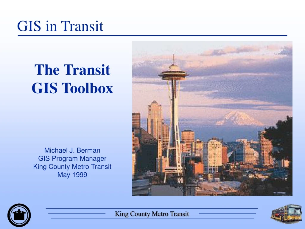 PPT - GIS in Transit PowerPoint Presentation, free download - ID:9150827