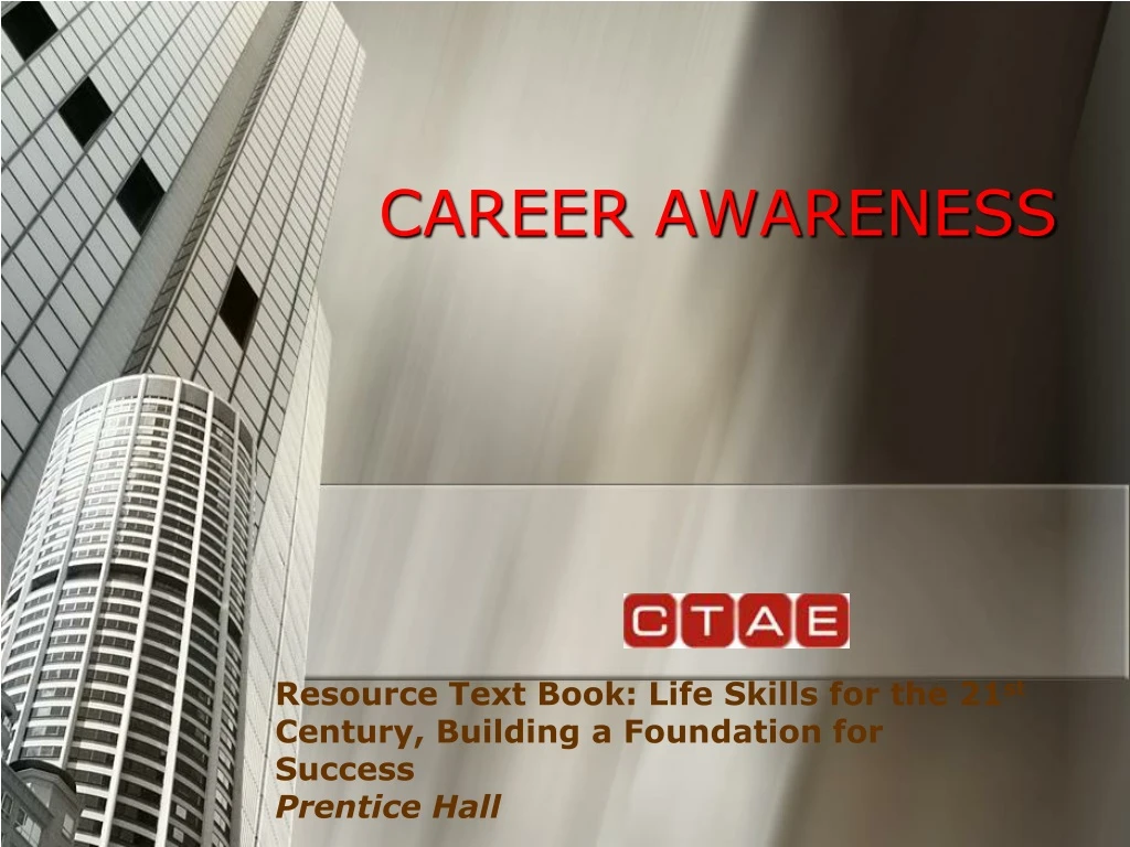 PPT - CAREER AWARENESS PowerPoint Presentation, free download - ID:9151665