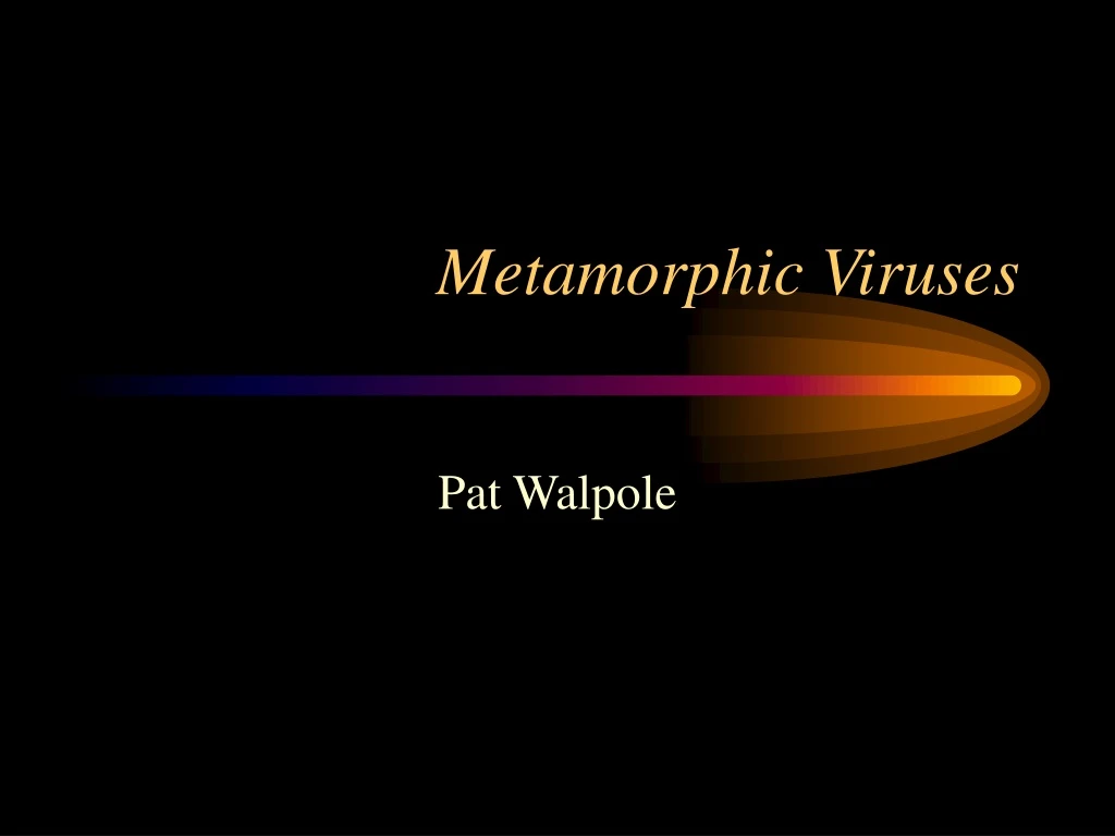 PPT - Metamorphic Viruses PowerPoint Presentation, free download - ID ...