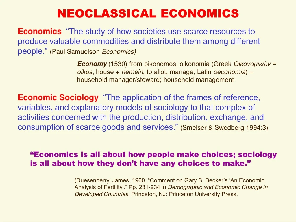 PPT - NEOCLASSICAL ECONOMICS PowerPoint Presentation, free download ...