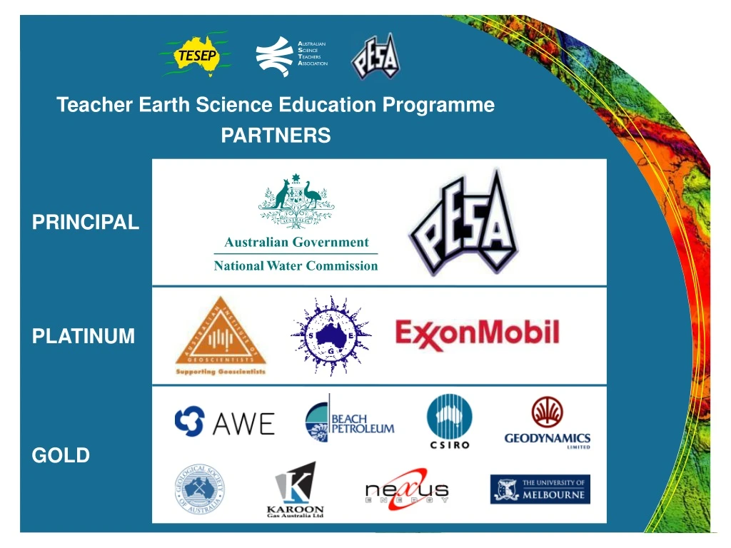 PPT - Teacher Earth Science Education Programme PARTNERS PowerPoint ...