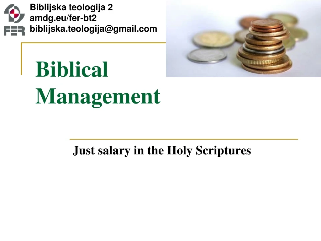PPT - Biblical Management PowerPoint Presentation, free download - ID ...
