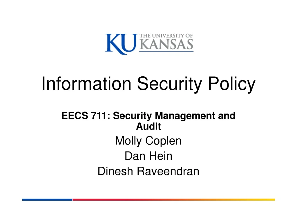 PPT - Information Security Policy PowerPoint Presentation, free download - ID:9157328
