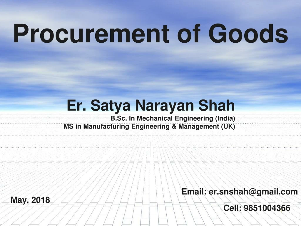 PPT - Procurement of Goods PowerPoint Presentation, free download - ID ...