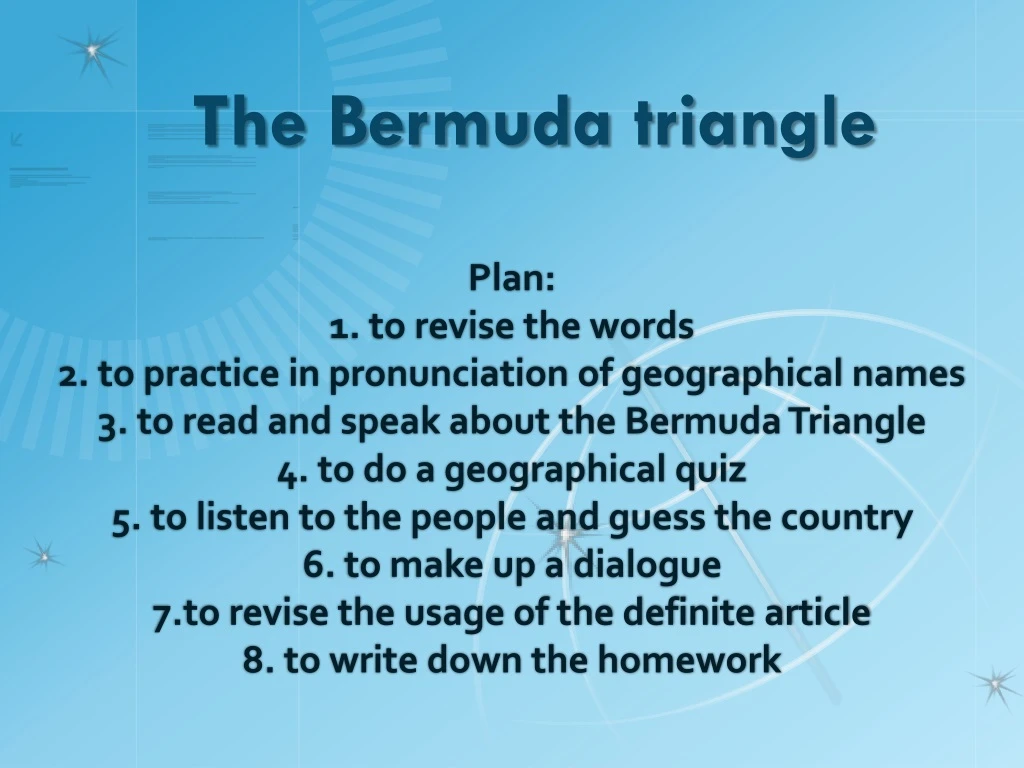 PPT - The Bermuda triangle PowerPoint Presentation, free download - ID:9163409