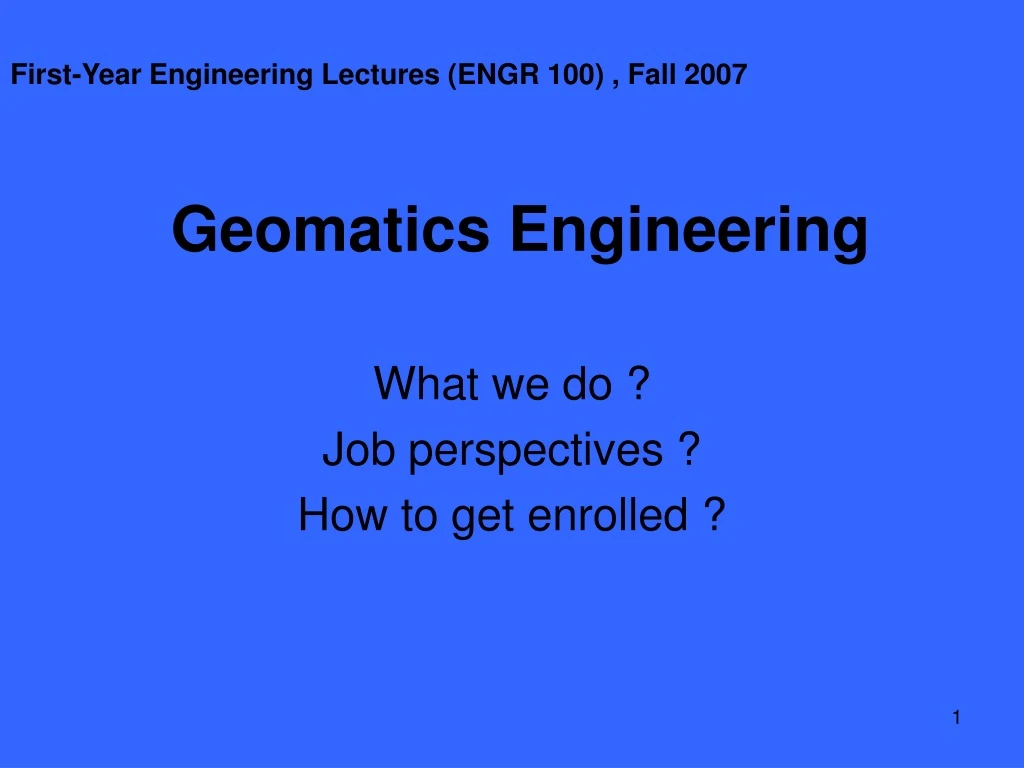 PPT - Geomatics Engineering PowerPoint Presentation, free download - ID:9164369