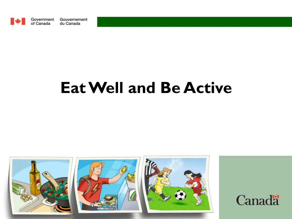 PPT - Eat Well and Be Active PowerPoint Presentation, free download ...