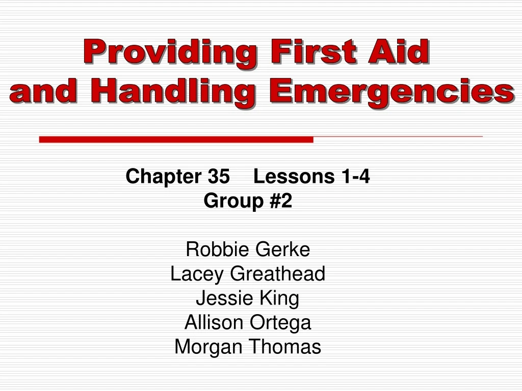 Ppt Chapter 35 Lessons 1 4 Group 2 Robbie Gerke Lacey Greathead