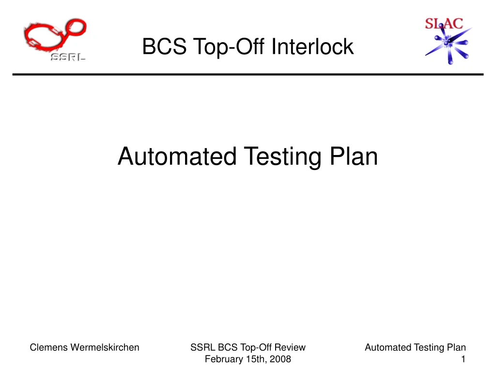 PPT - Automated Testing Plan PowerPoint Presentation, free download ...