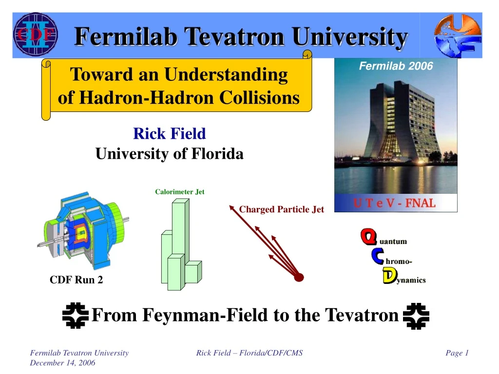 PPT - Fermilab Tevatron University PowerPoint Presentation, free ...