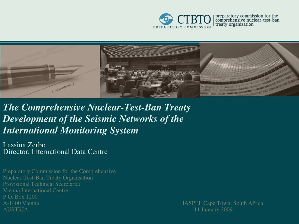 PPT - The Comprehensive Nuclear-Test-Ban Treaty Development of the ...