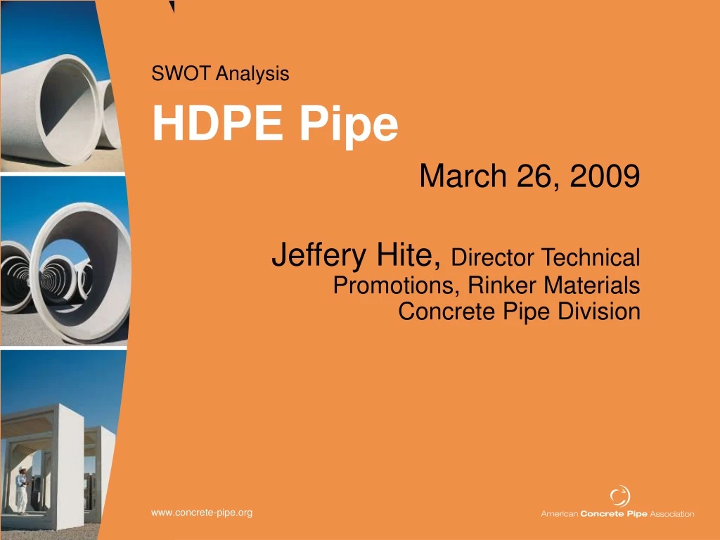 PPT - HDPE Pipe PowerPoint Presentation, free download - ID:9167120