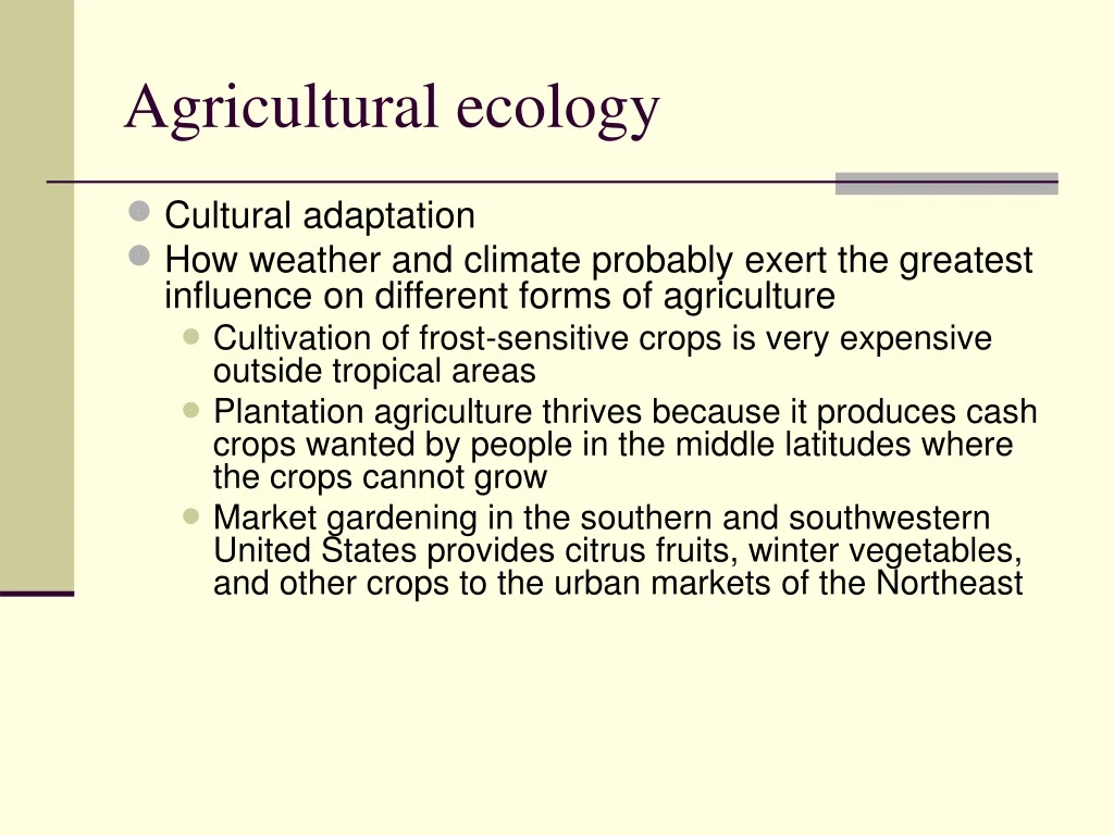 PPT - Agricultural ecology PowerPoint Presentation, free download - ID ...