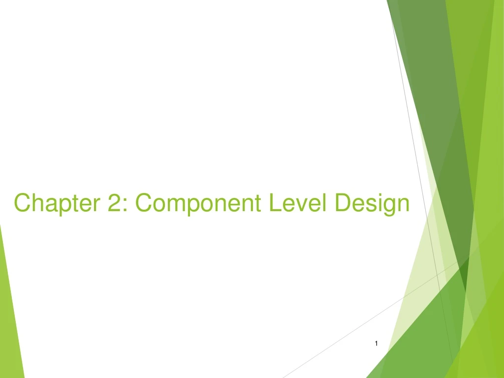 PPT - Chapter 2: Component Level Design PowerPoint Presentation, free ...