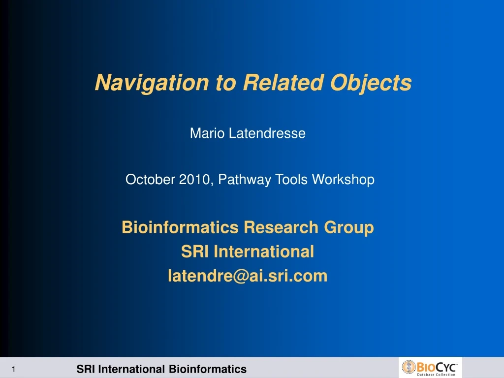 PPT - Navigation to Related Objects PowerPoint Presentation, free ...