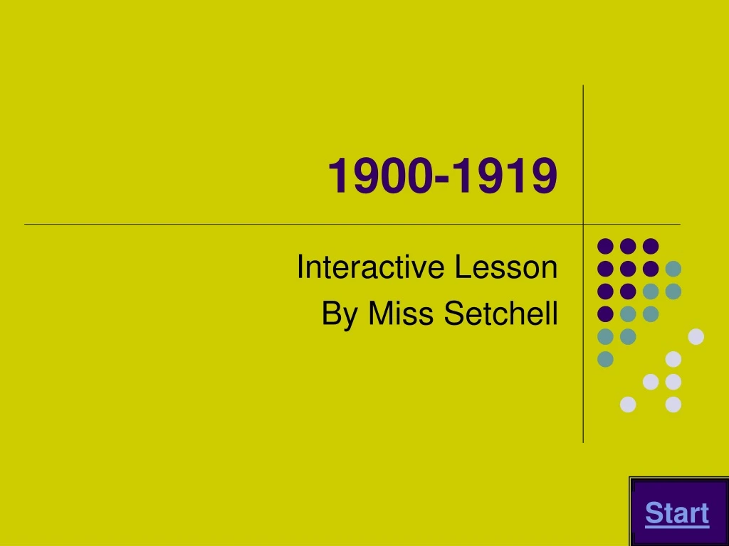 PPT - 1900-1919 PowerPoint Presentation, free download - ID:9169842