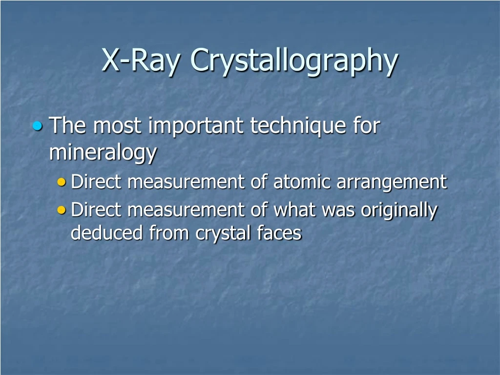 PPT - X-Ray Crystallography PowerPoint Presentation, free download - ID ...