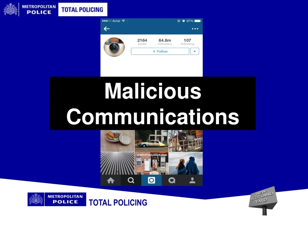 PPT - Malicious Communications PowerPoint Presentation, free download ...