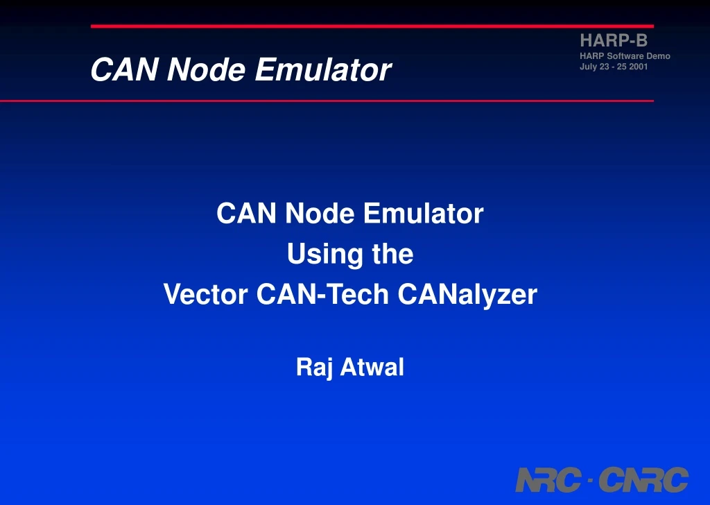 PPT - CAN Node Emulator PowerPoint Presentation, free download - ID:9174191