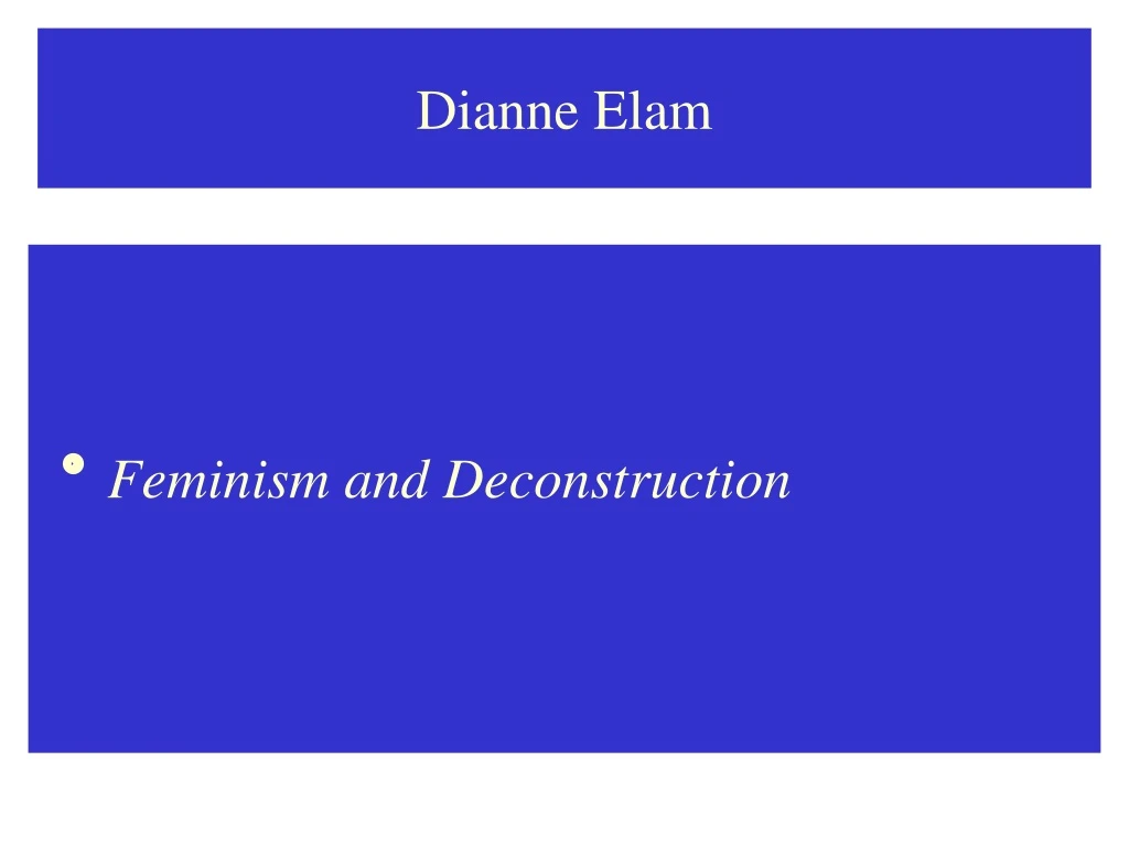 PPT - Dianne Elam PowerPoint Presentation, free download - ID:9174841