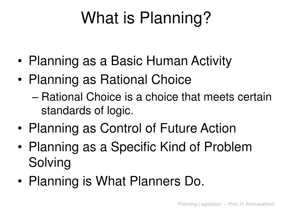 PPT - What is Planning? PowerPoint Presentation, free download - ID:9175606
